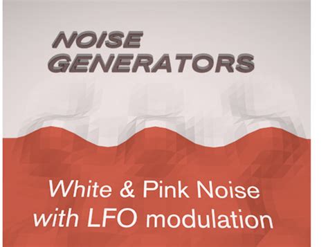 Noise Generators 음향 Unity Asset Store