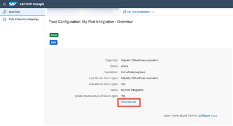 Establish Trust Configuration Between SAP S HANA On Premise And SAP BTP SAP Tutorials