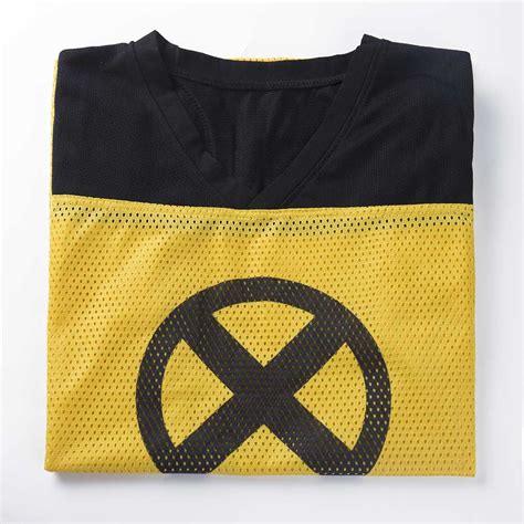 X Force Deadpool 2 T Shirt Superhero Yellow Slim Short Polyester Mens