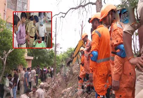 Four Members Dead In Noida Wall Collapsemanatelangananews