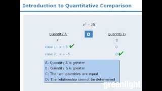 02 GRE Quantitative Comparison YouTube Worksheets Library
