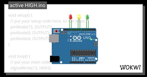 Active HIGH Wokwi ESP32 STM32 Arduino Simulator