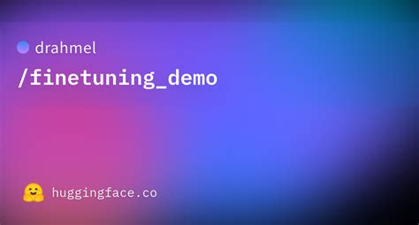 Drahmelfinetuningdemo · Datasets At Hugging Face