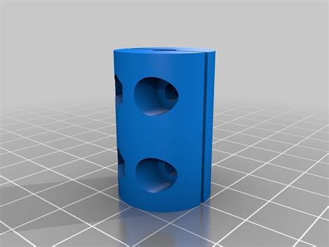 My Customized Parametric Z Axis Coupler Stepper And Threaded Rod Coupling Free 3d Model On