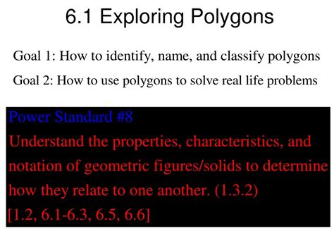 PPT 6 1 Exploring Polygons PowerPoint Presentation Free Download ID 243375