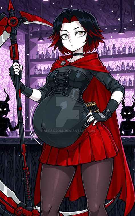 Ruby Rose Rwby Sfw Preg By Ai Ragdoll On Deviantart