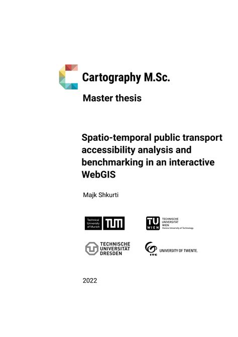 Pdf Spatio Temporal Public Transport Accessibility Analysis And Benchmarking In An Interactive
