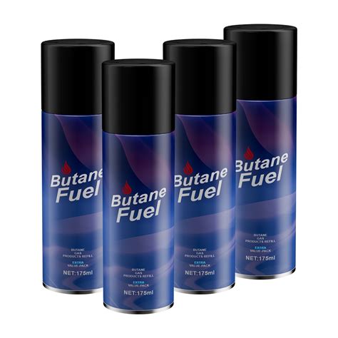 Waputne Butane Refill Canister 175ml For Torch Lighters 4 Pack