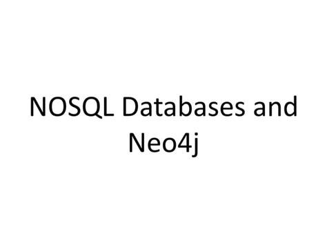 An Introduction To Nosql Graph Databases And Neo4j Pptx