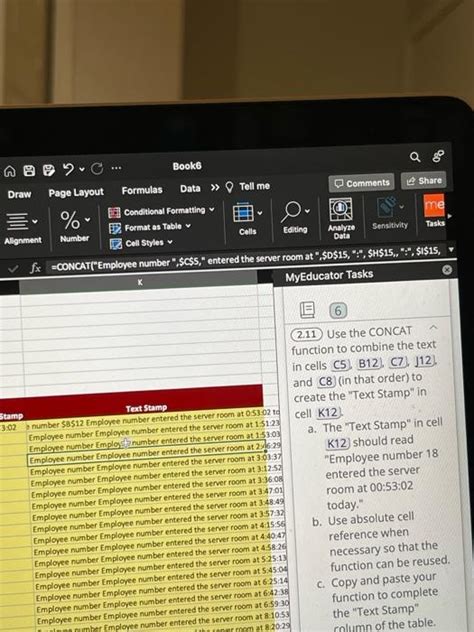 Solved 211 Use The Concat Function To Combine The Text In