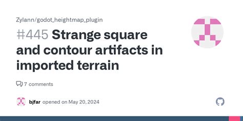 Strange Square And Contour Artifacts In Imported Terrain Issue Zylann Godot Heightmap