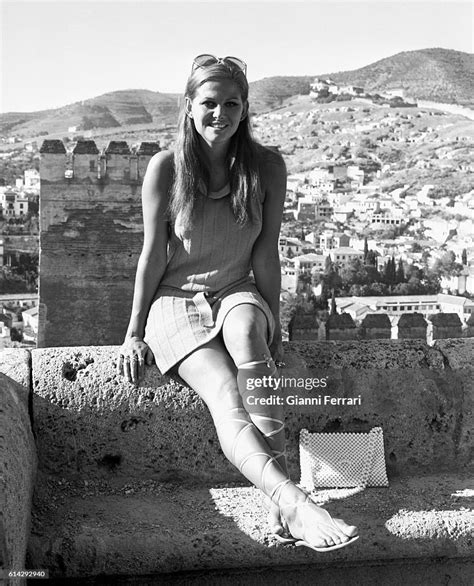 Italian Actress Claudia Cardinale During A Visit To The Alhambra