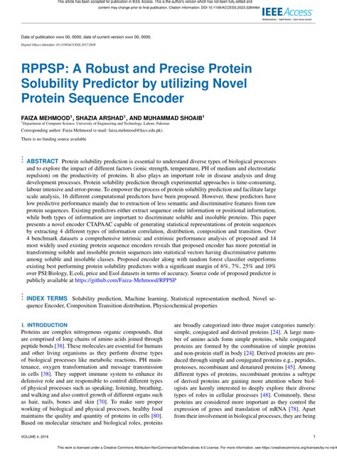 Pdf Rppsp A Robust And Precise Protein Solubility Predictor By Utilizing Novel Protein