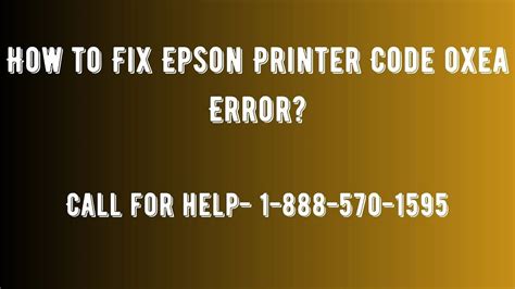 How To Fix Epson Printer Code 0xea Error By Lucysmith Aug 2023 Medium