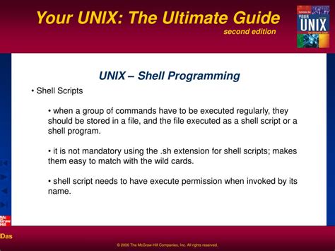 Ppt Unix Shell Programming Powerpoint Presentation Free Download