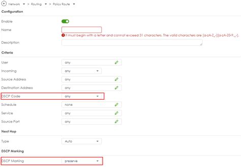 Is It Possible To Configure Dscp Parameters In Routing On H Series