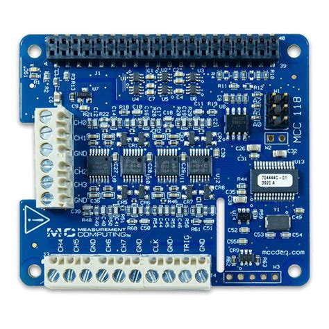 Digilent Mcc 118 Voltage Daq Hat For Raspberry Pi 8 Ch 14 Bit 109