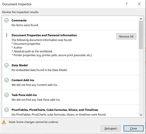 Document Inspector Excel Warning At Yi Voss Blog