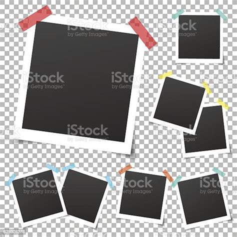 템플릿 사진 프레임의 컬렉션입니다 모형 사진 프레임 세트 검은색에 대한 스톡 벡터 아트 및 기타 이미지 검은색 고풍스런 공란 Istock