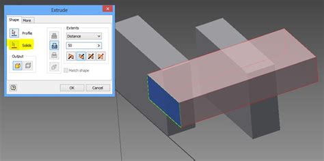 Assembly Extrude Solids Selection Autodesk Community