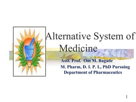 Alternative System Of Medicine Ppt