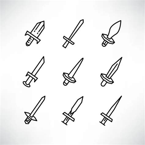 Sword Rapier Vector Illustration Stock Vector By ©loopang 355718834