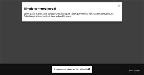 React Responsive Modal Codesandbox