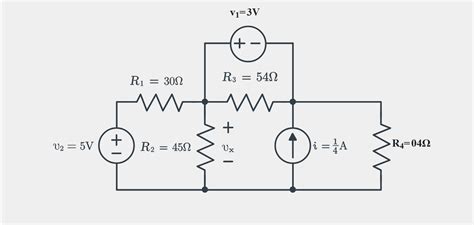 Solved Find Vx Using Supernodes Method Chegg