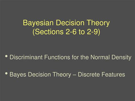 Ppt Bayesian Decision Theory Sections 2 1 2 2 Powerpoint Presentation Id 3329136