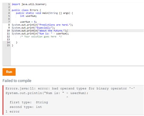Solved 1 Import Java Util Scanner 3 Public Class Errors Chegg Com