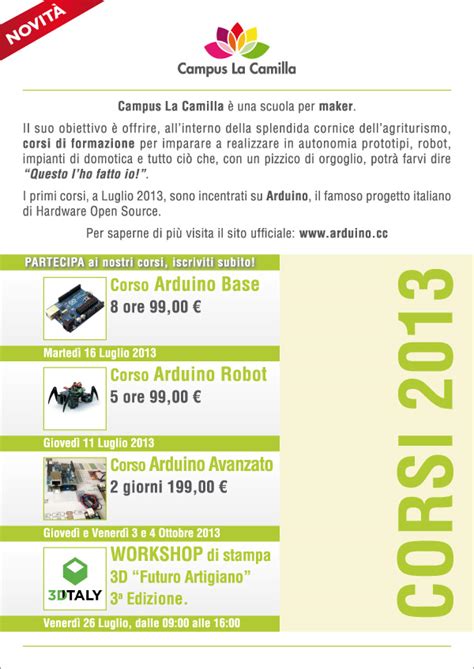 Campuslacamilla Corso Arduino Base Non Ufficiale Mauro Alfieri