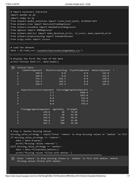 Concrete Strength Ipynb Colab Pdf Data Analysis Statistical Analysis