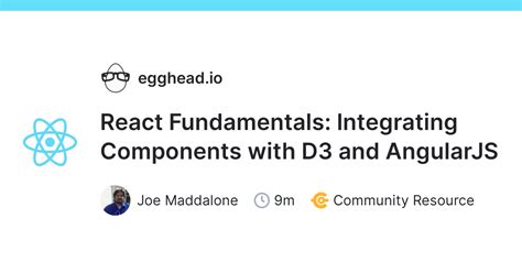 React Fundamentals Integrating Components With D3 And Angularjs