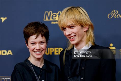 Actress Lea Drinda And Nils Schaffhausen Attend The Goldene Henne