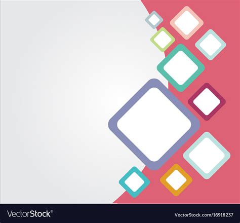 Template Colorful Rounded Rectangle Backgrounds Vector Image