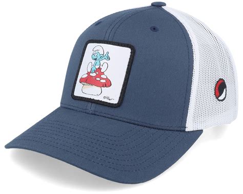 Mushroom Smurf Patch Navywhite Trucker The Smurfs Cap