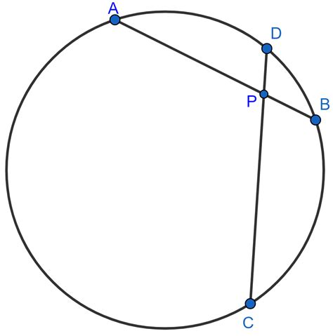 In The Adjoining Figure Two Chords AB And CD Of A Circle KnowledgeBoat
