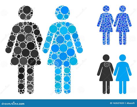 Lesbi Couple Vector Mesh 2d Model And Triangle Mosaic Icon 152769824