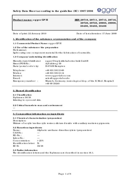 Fillable Online Safety Data Sheet Fax Email Print Pdffiller