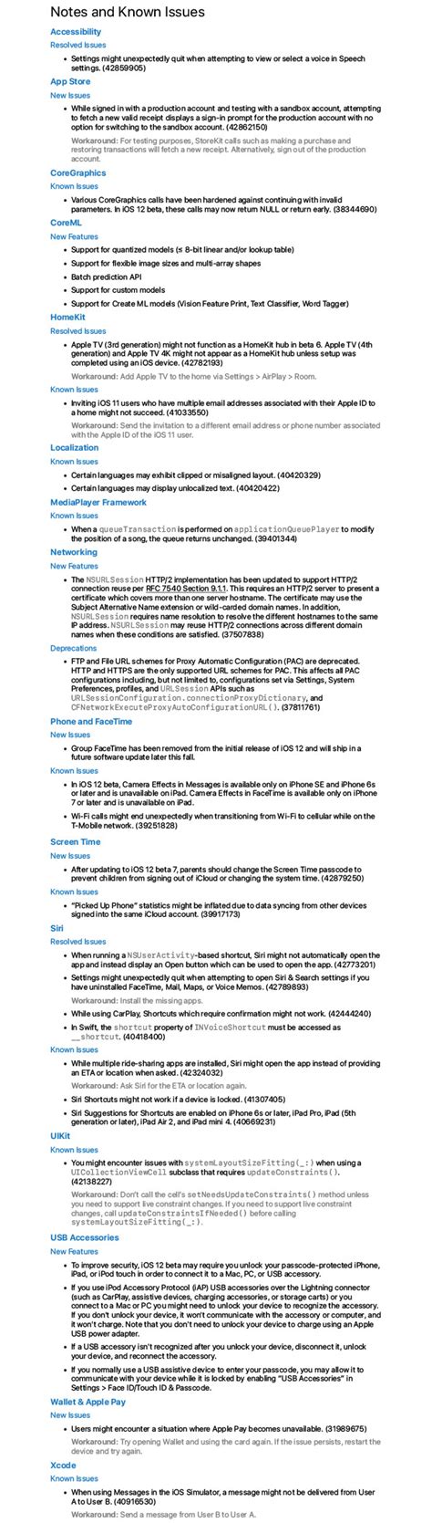 IOS Beta Release Notes Here S What Has Changed Redmond Pie