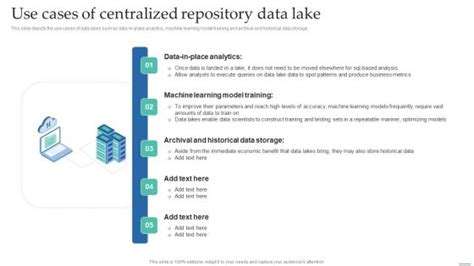 Use Cases Of Centralized Repository Data Lake Data Lake Creation With