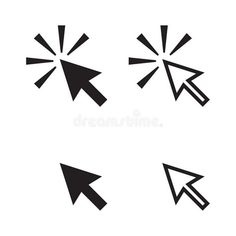 Mouse Pointer Arrow Clicked Or Cursor Click Line Art Icon For Apps And