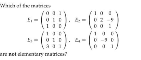 Solved Which Of The Matrices Chegg Com