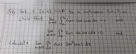 Solved Let Flabl Pr Be La Coninuous Function Show That Ims