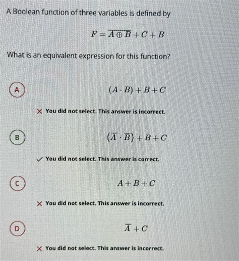 Solved A Boolean Function Of Three Variables Is Defined Chegg Com