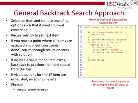 csci 104 backtracking search ppt download