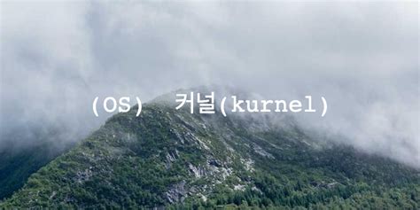 Os 커널kernel