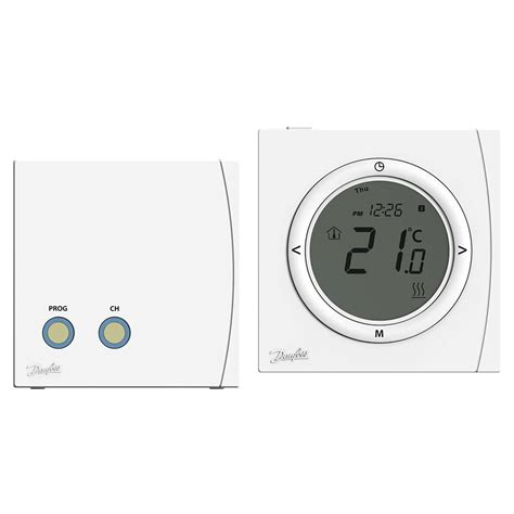 Danfoss Tp5001rf Rx1 S Digital Wireless Programmable Room Thermostat And Receiver 087n7936