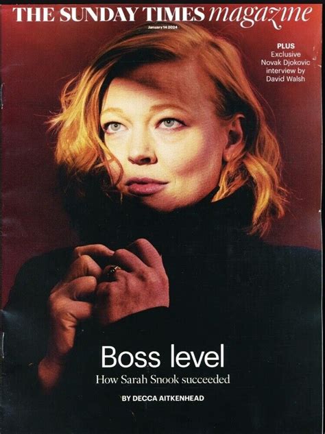 Sunday Times Mag 14 01 2024 Sarah Snook Succession Interview Novak Djo