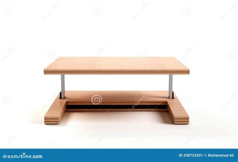 Workspace Desk Riser On White Background Stock Image Image Of